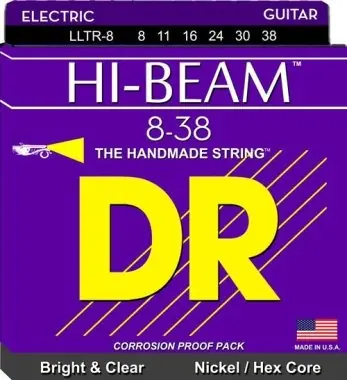 DR LLTR-8 Hi-Beam Elektro Gitar Teli (Extra Light 8-38)