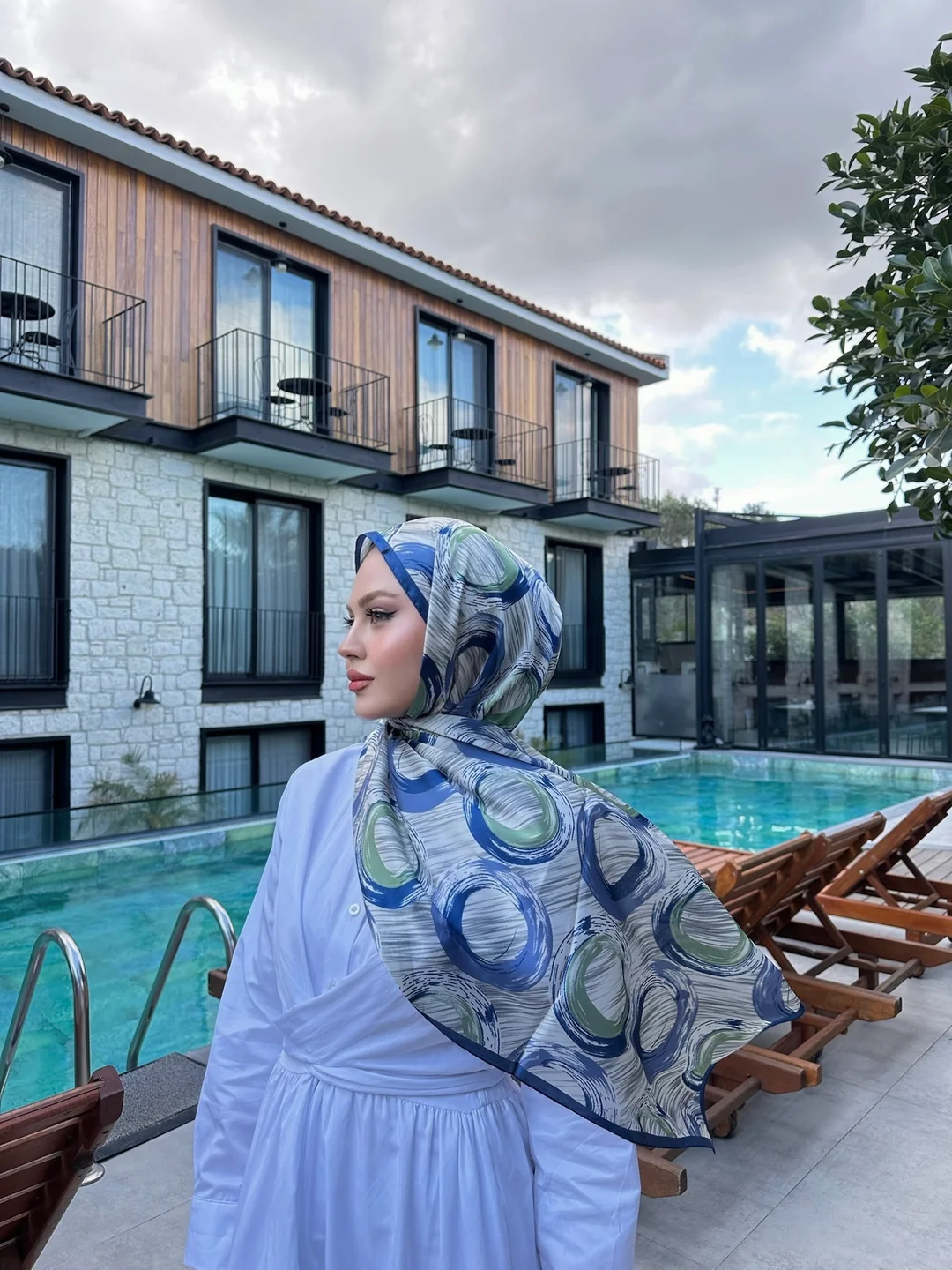 HALKA DESEN VUAL İPEK ŞAL