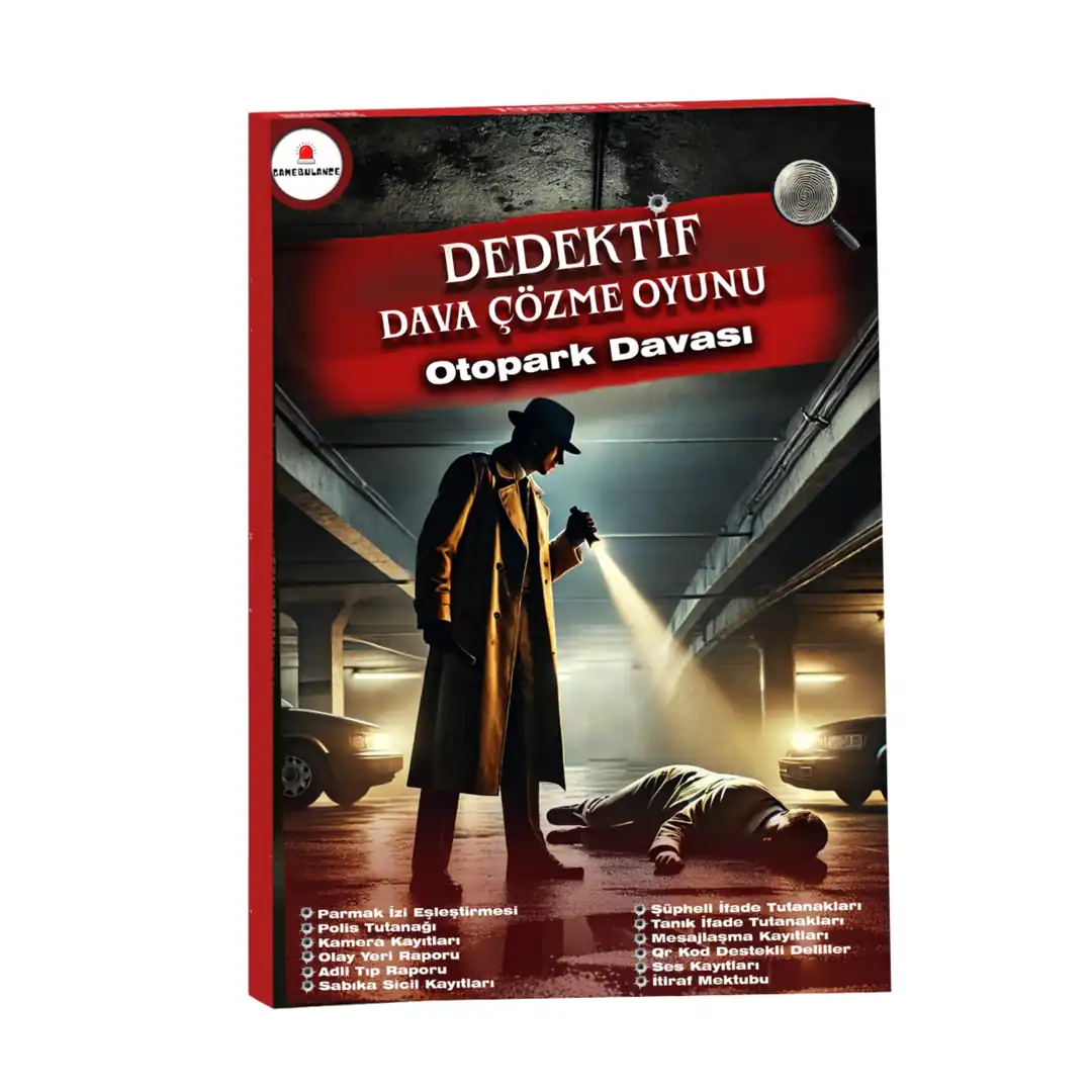 Otopark Davası Dedektif Oyunu | Dedektiflik Kutu Oyunu,Katil Kim Oyunu