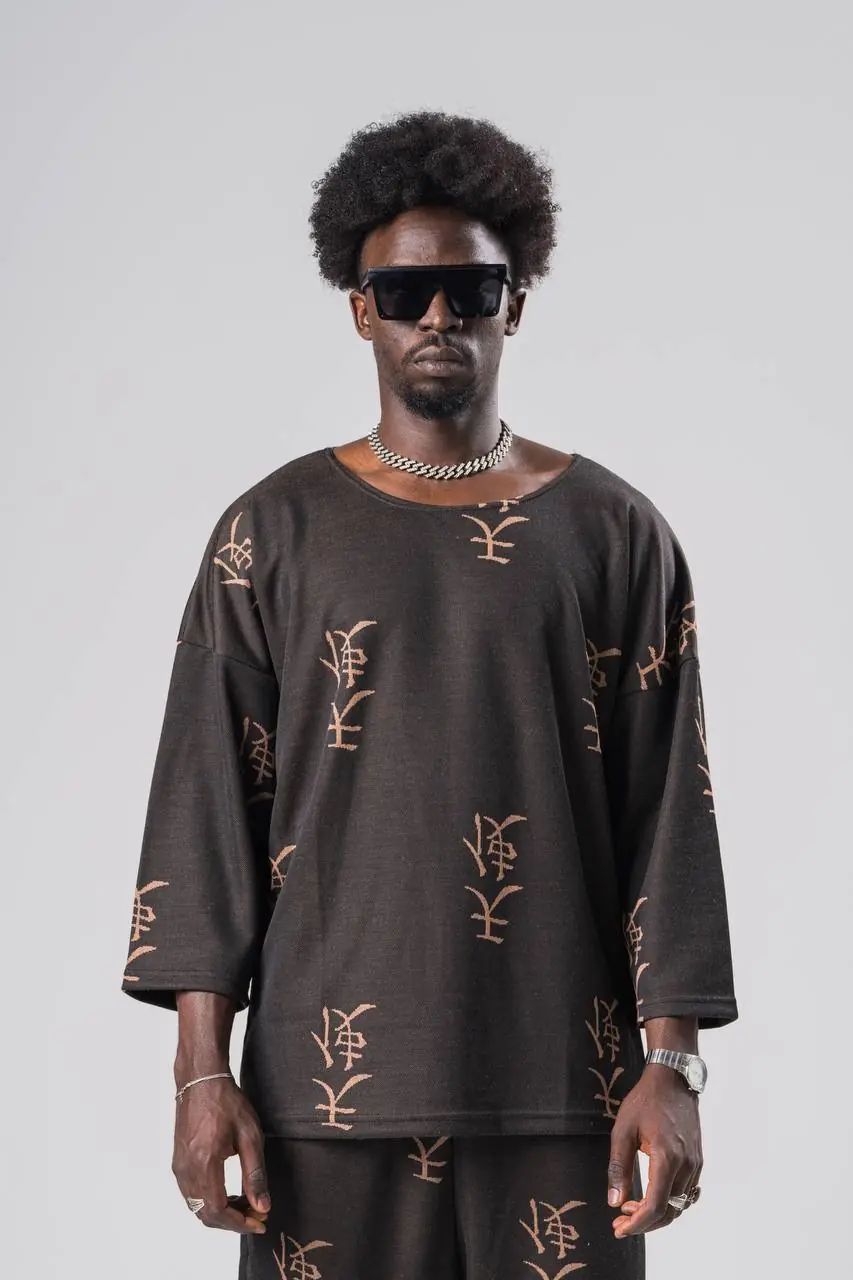 Erkek Orange Japanese Fakir Kol T-Shirt - Gerusta