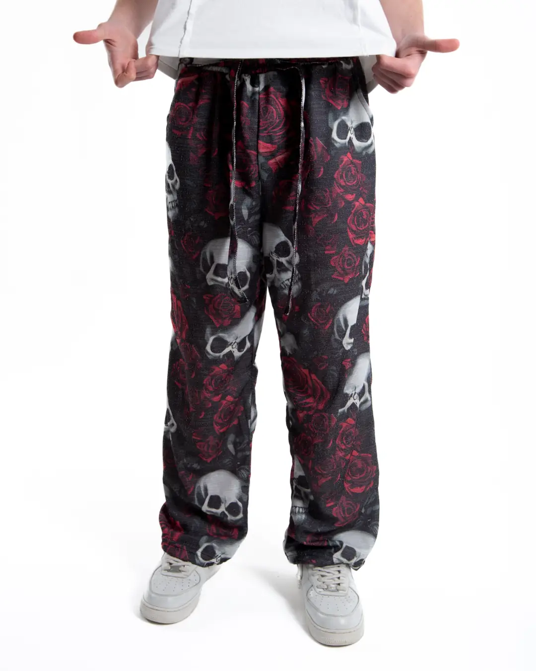 Erkek Tombstone Kuşaklı Baggy Eşofman Altı - Gerusta