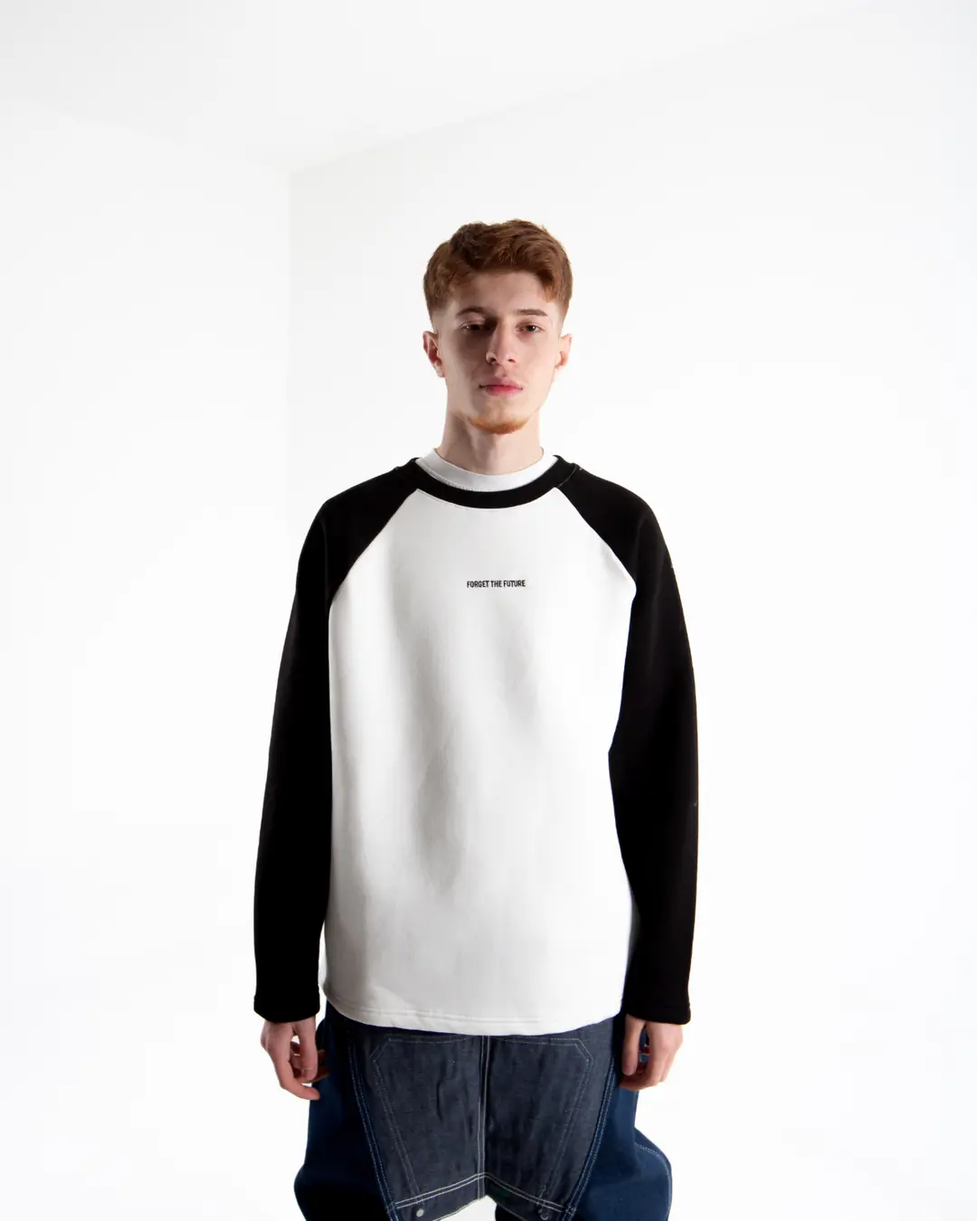 Erkek Siyah Kol Detaylı Oversize Sweatshirt - Gerusta