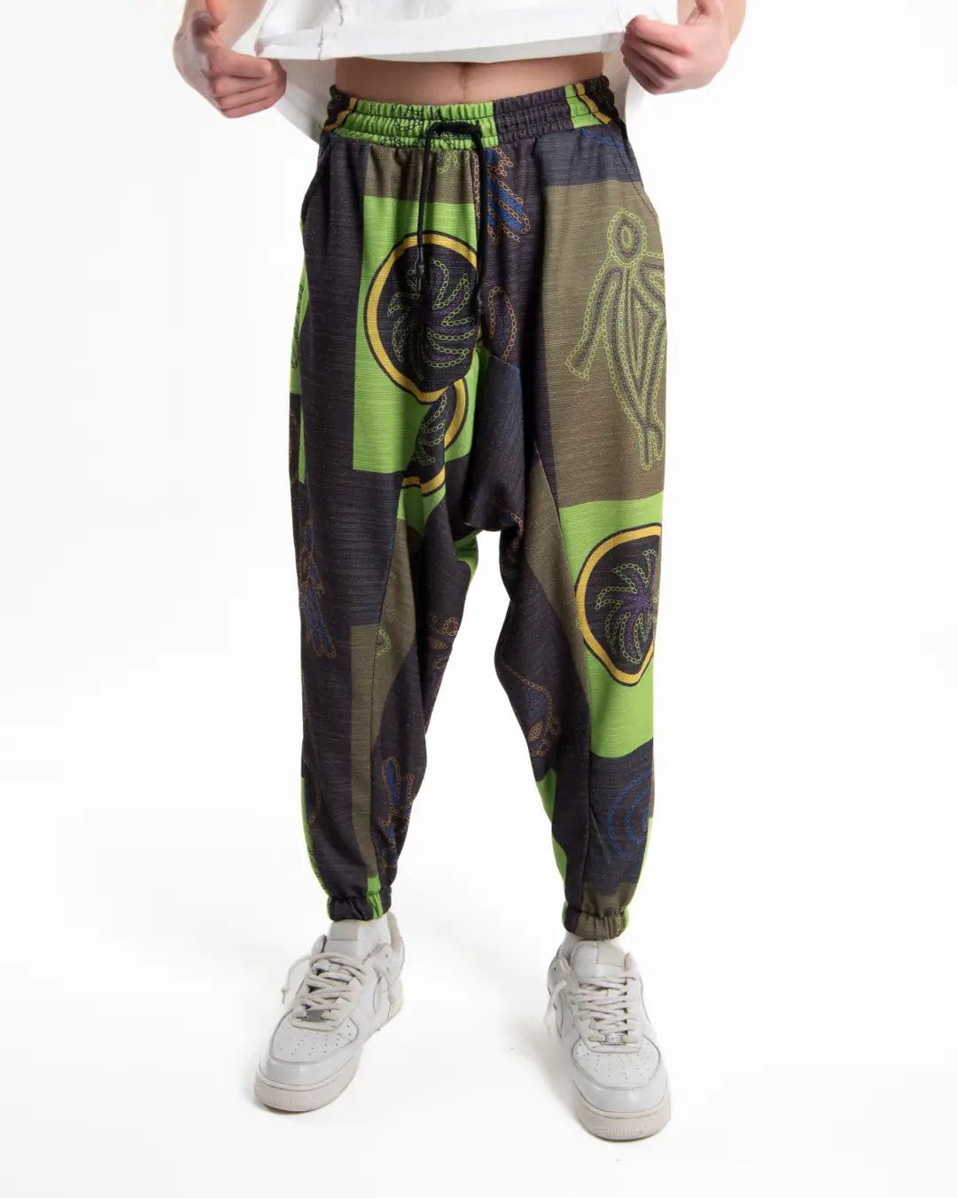 Erkek Green Circle Şalvar Pantolon - Gerusta