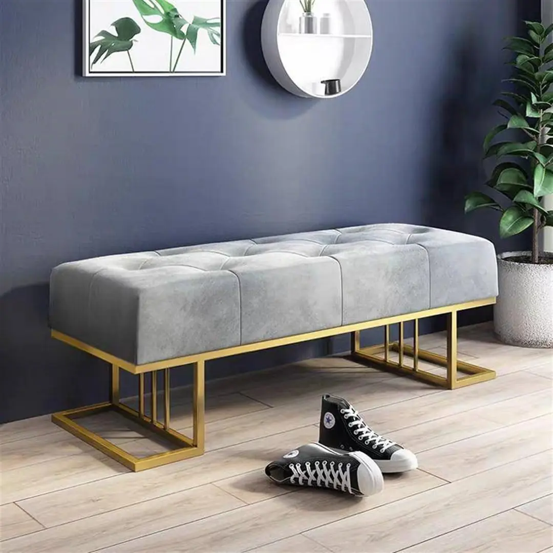 Ravi Gold Metal Tasarım Bench | PüffKonsept