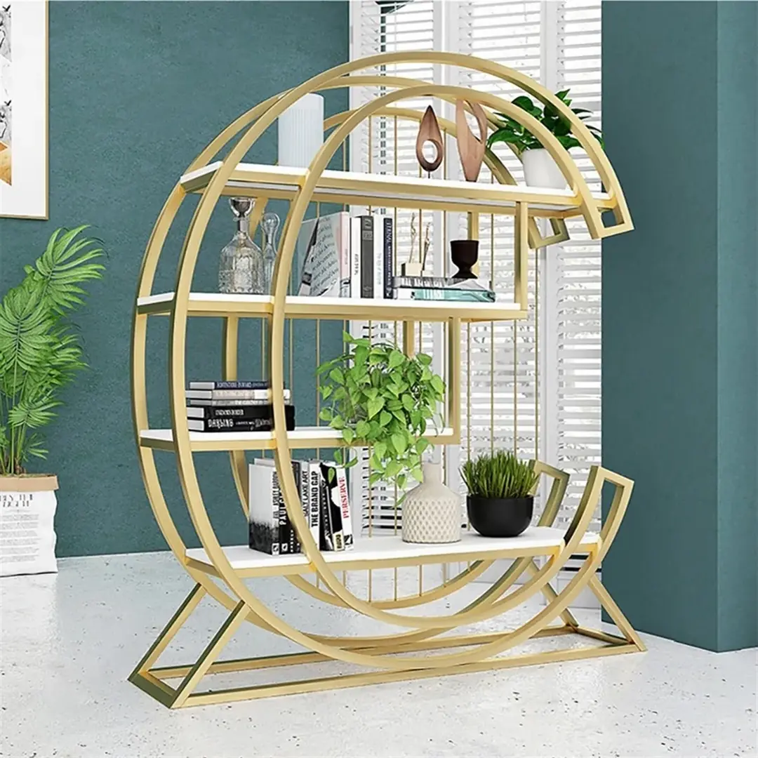 Rima Gold Metal Kitaplık | PüffKonsept