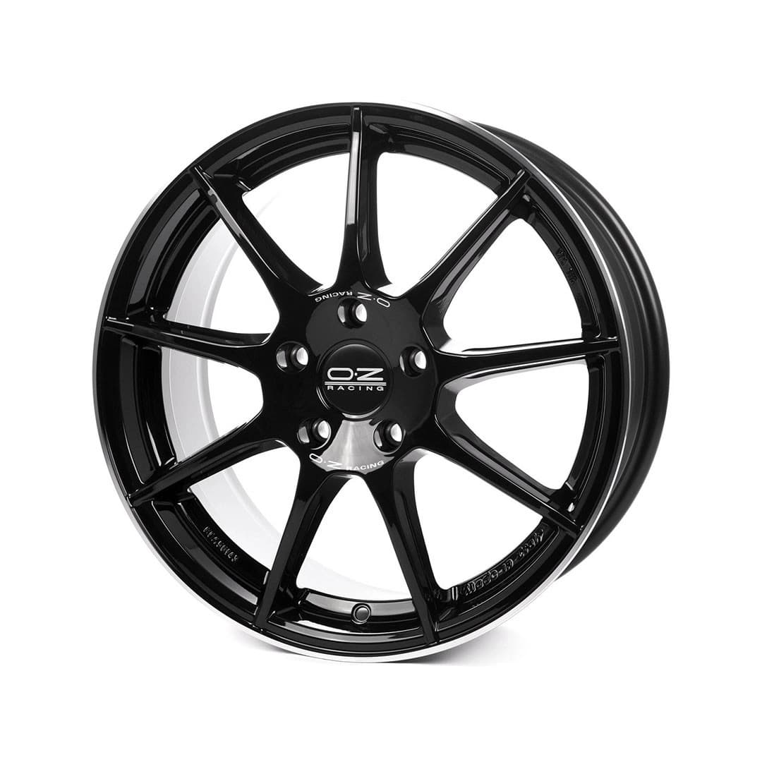 OZ Racing Veloce GT Gloss Black 5x112 7,5x17 ET50 4-Piece Wheel Set ...
