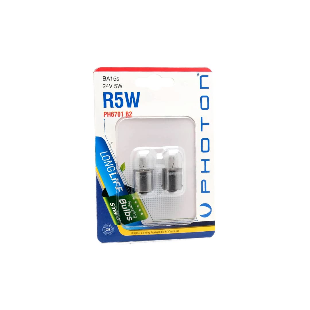 Photon R5W 24V 2-Piece Blister Bulb Prices | Autopartia