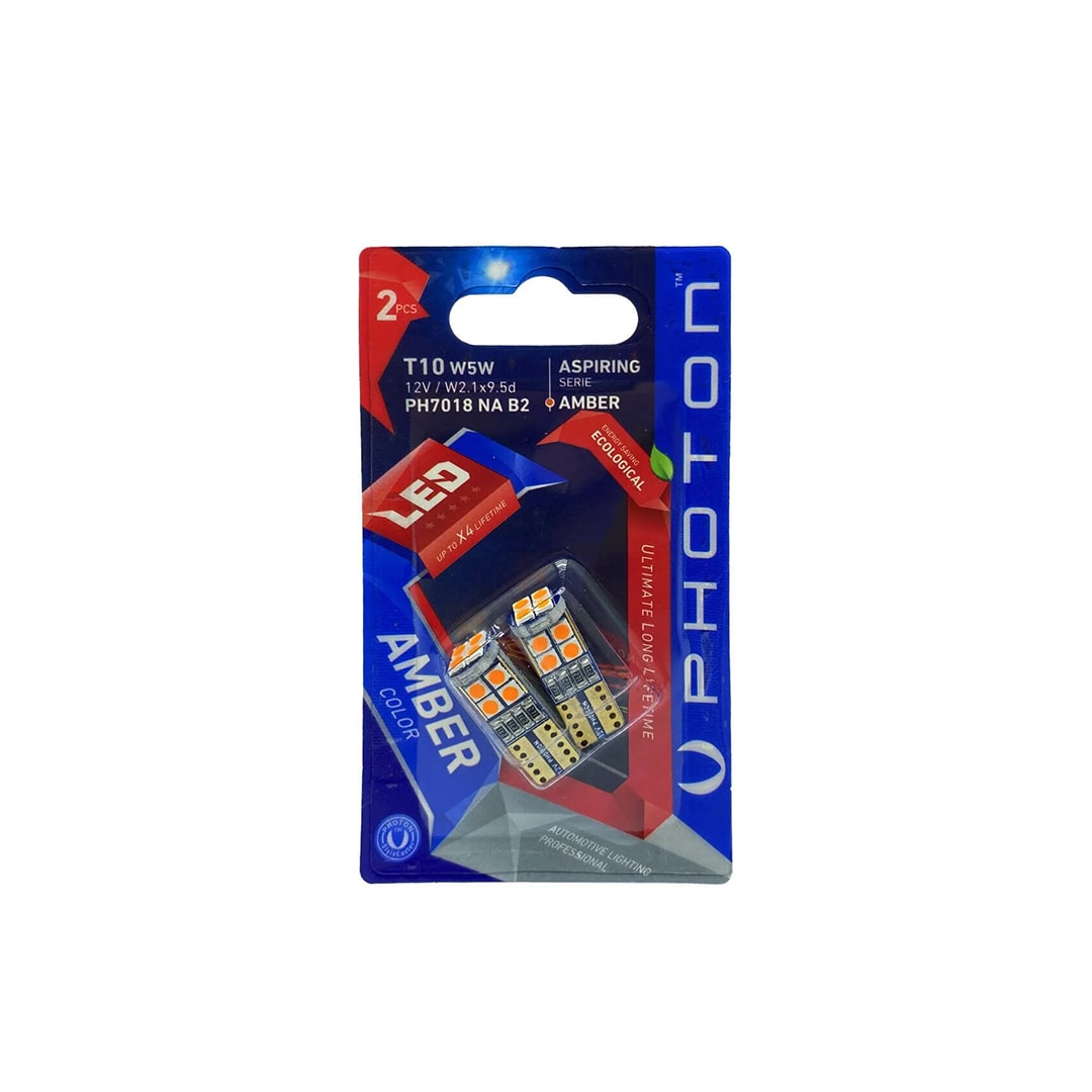 Photon T10 W5W 12V 12 Amber Aspırıng Serie 2-Piece Blister Led Prices ...
