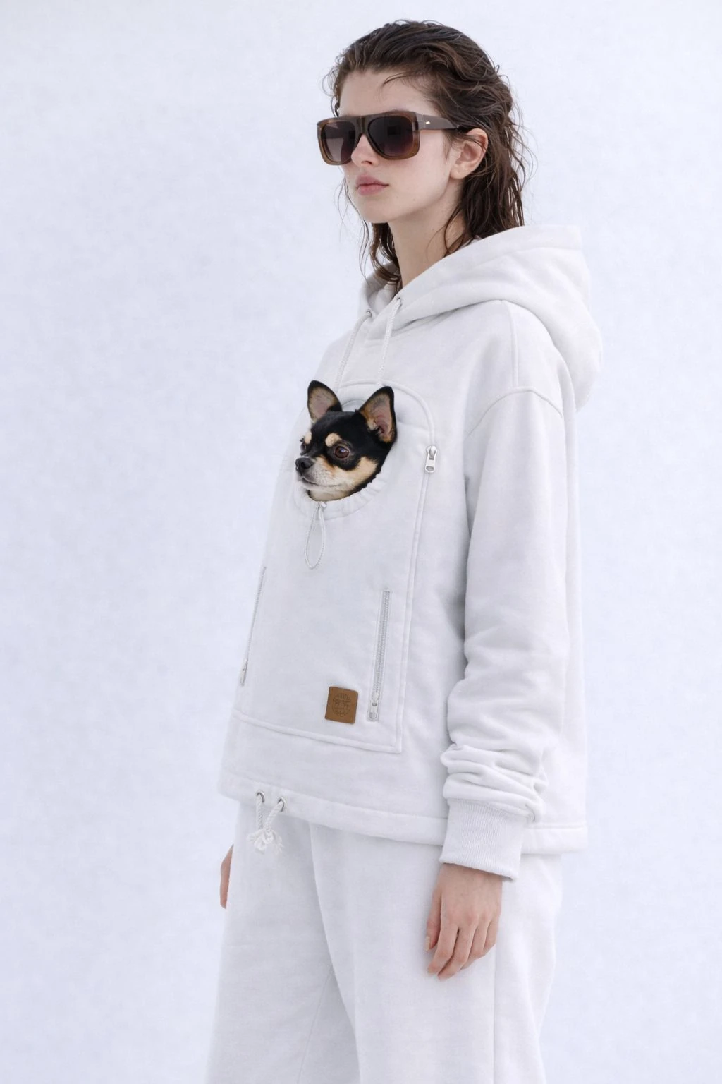 Kapüşonlu Erkek Kadın Unisex Özel Tasarım Kedi Köpek Taşıma Çantası