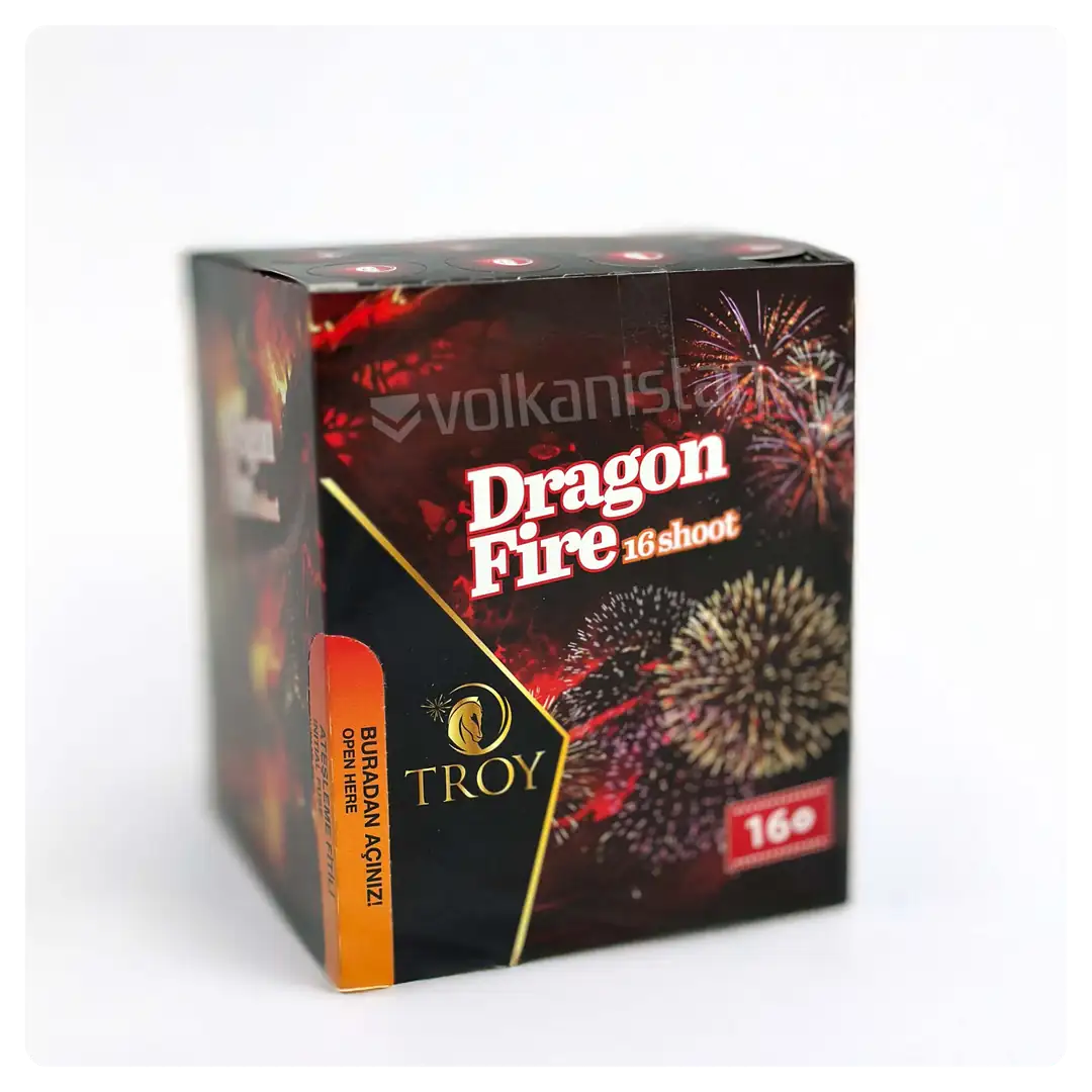 16 Atar Dragon Fire Troy Havai Fişek Bataryası