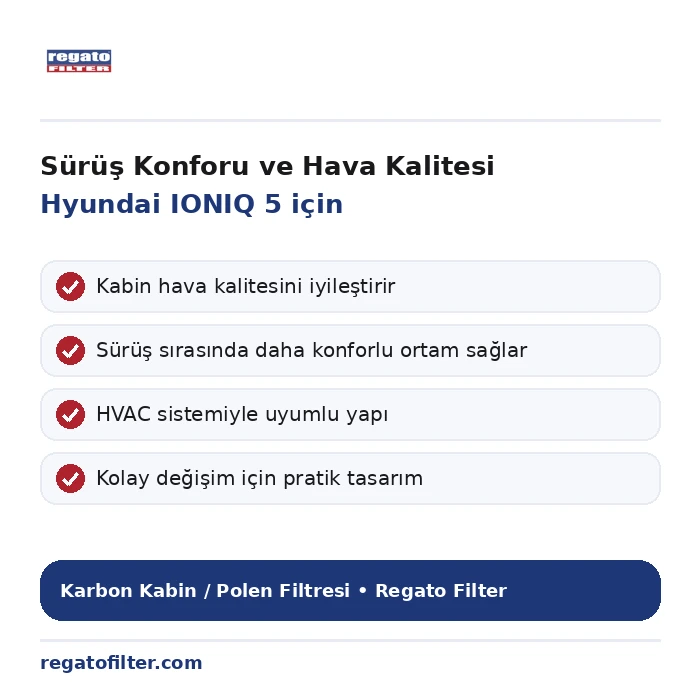 Hyundai İoniq 5 Karbon Kabin/Polen Filtresi