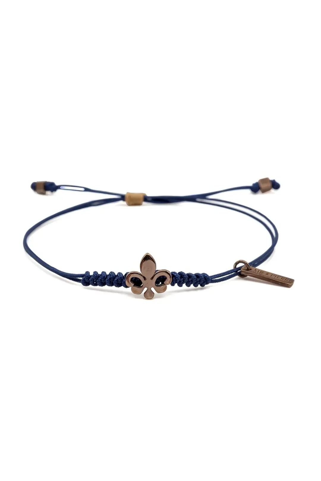 CREST - Navy - Men Bracelet - Navy Blue Pull Cord Bracelet | APP