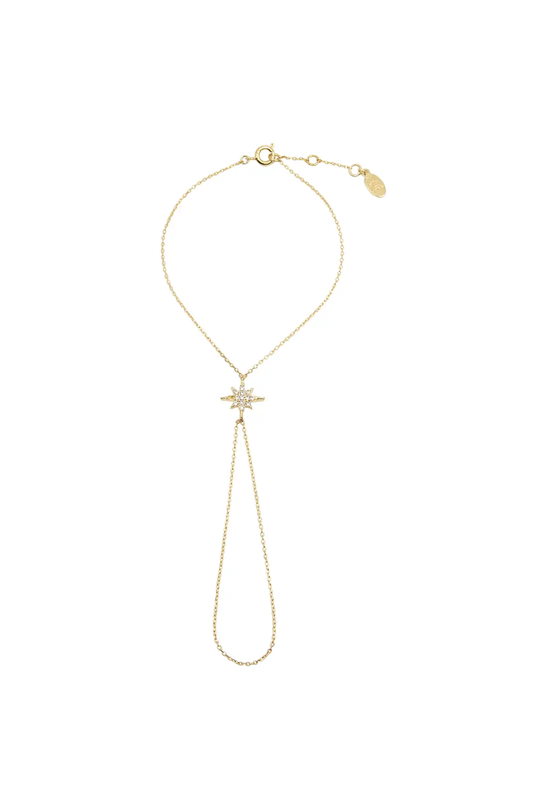 MINI STAR - Dainty Hand Chain -Tiny Star Hand Chain | Atelier Petites ...