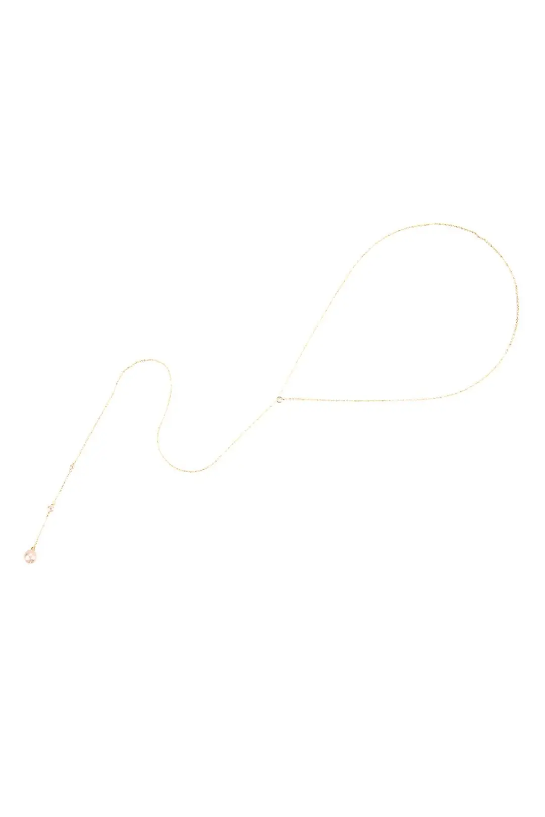 BACK CHAIN - Back Necklace - Dainty Back Drop necklace with Faux Pearls ...