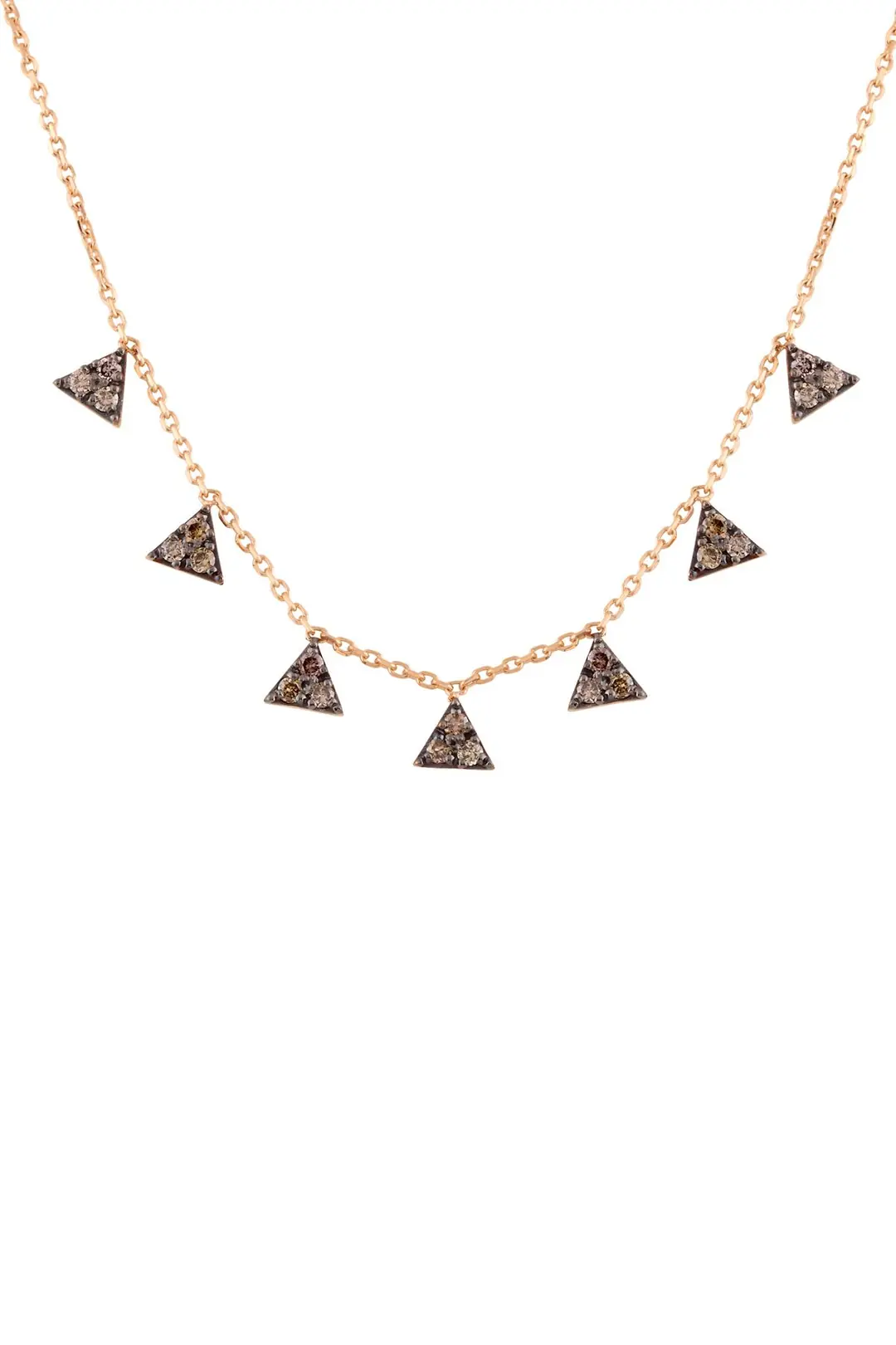 PRISMA - Diamond Necklace - Delicate 14K Triangle Necklace | APP