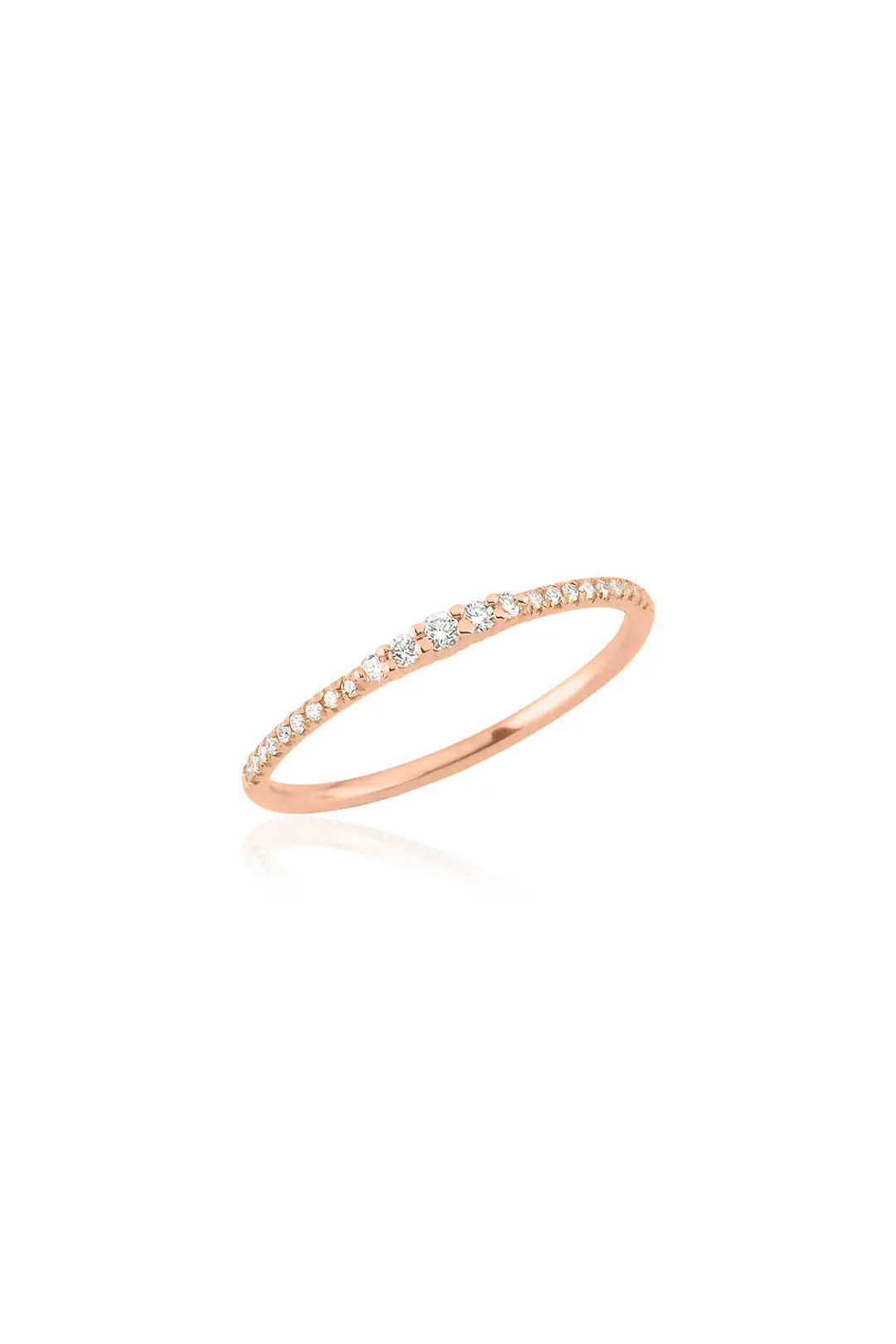 REGINA - Half Infinity Ring - Minimalistic Half Infinity Diamond Ring | APP