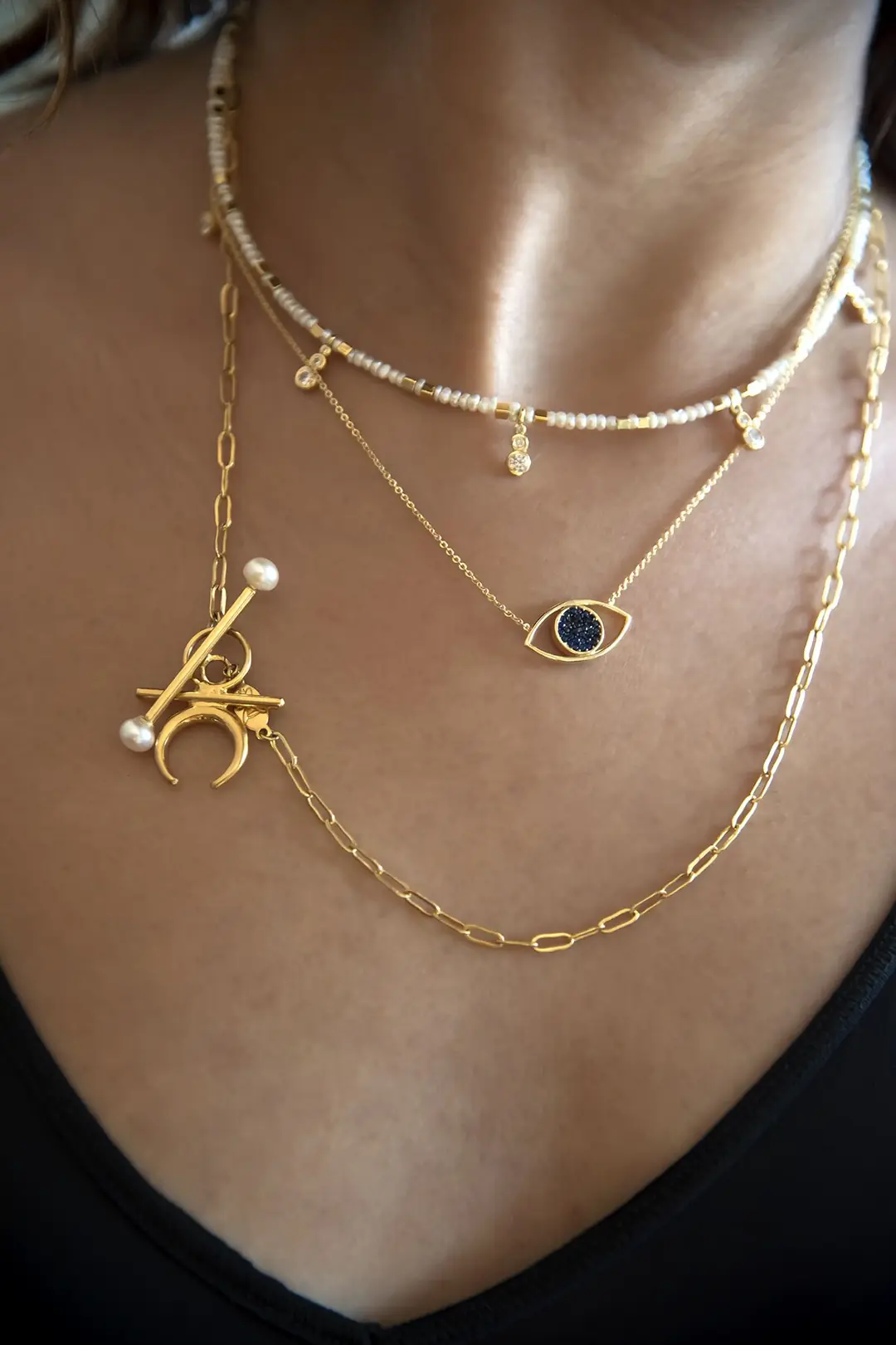 LUNA-Chain - Necklace - Toggle Clapsed Oval Linked Chain Necklace | APP