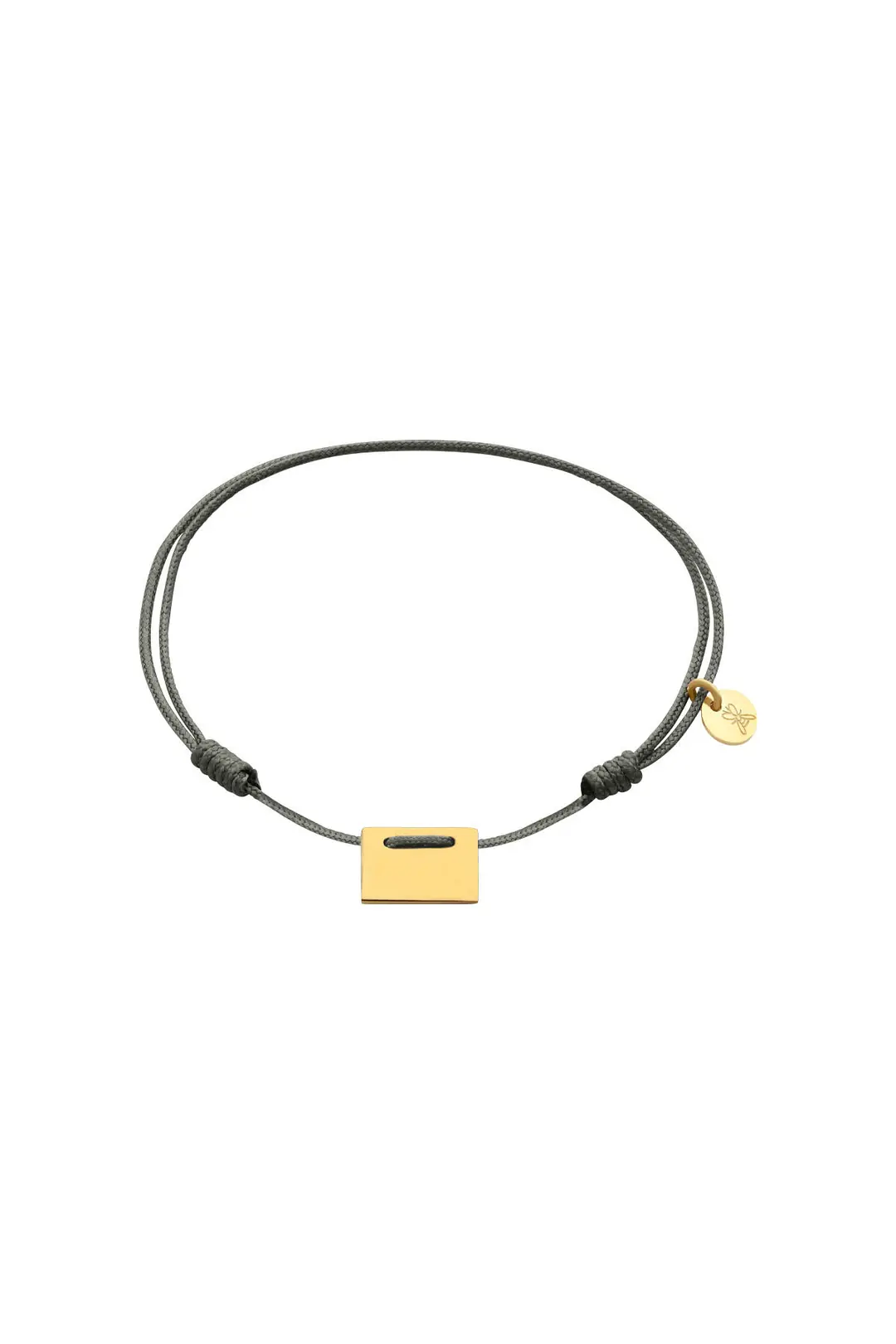 MESSAGE - ANTHRACITE - Sliding Knot Bracelet -Adjustable Pull Cord ...