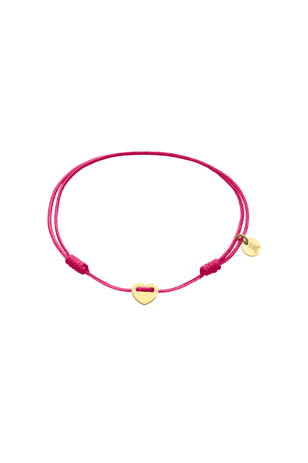 TINY LOVEFUL - HOT PINK - İpli Kalp Bileklik - Minik Kalpli İp Bileklik ...