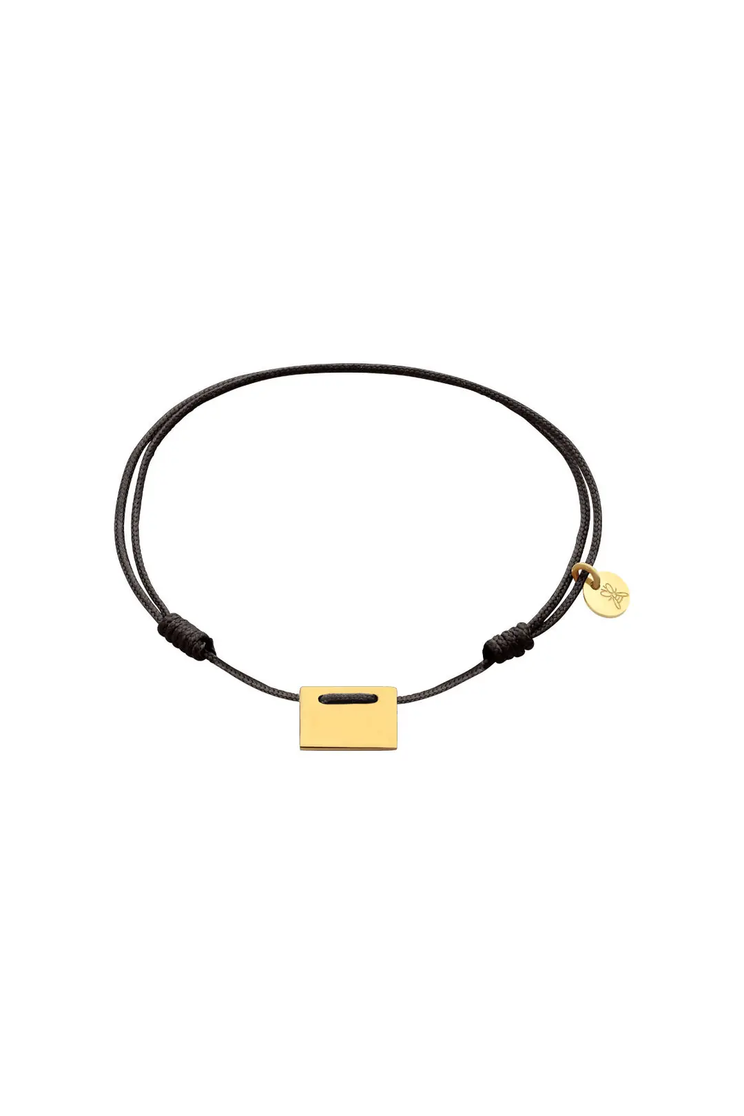 MESSAGE - BLACK - Sliding Knot Bracelet - Adjustable Pull Cord Bracelet ...