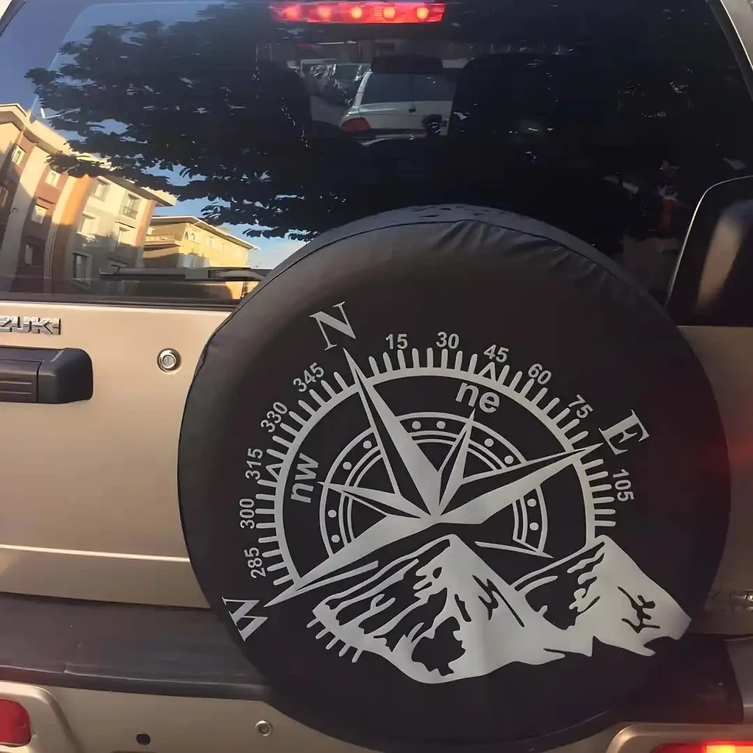 Compass Designed Spare Wheel Tire Cover