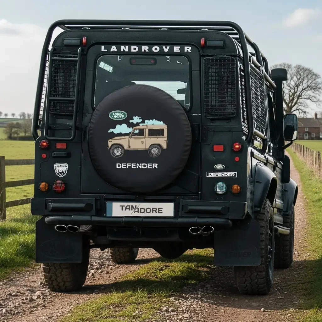 Fascinating Land Rover Spare Tire Cover Pictures