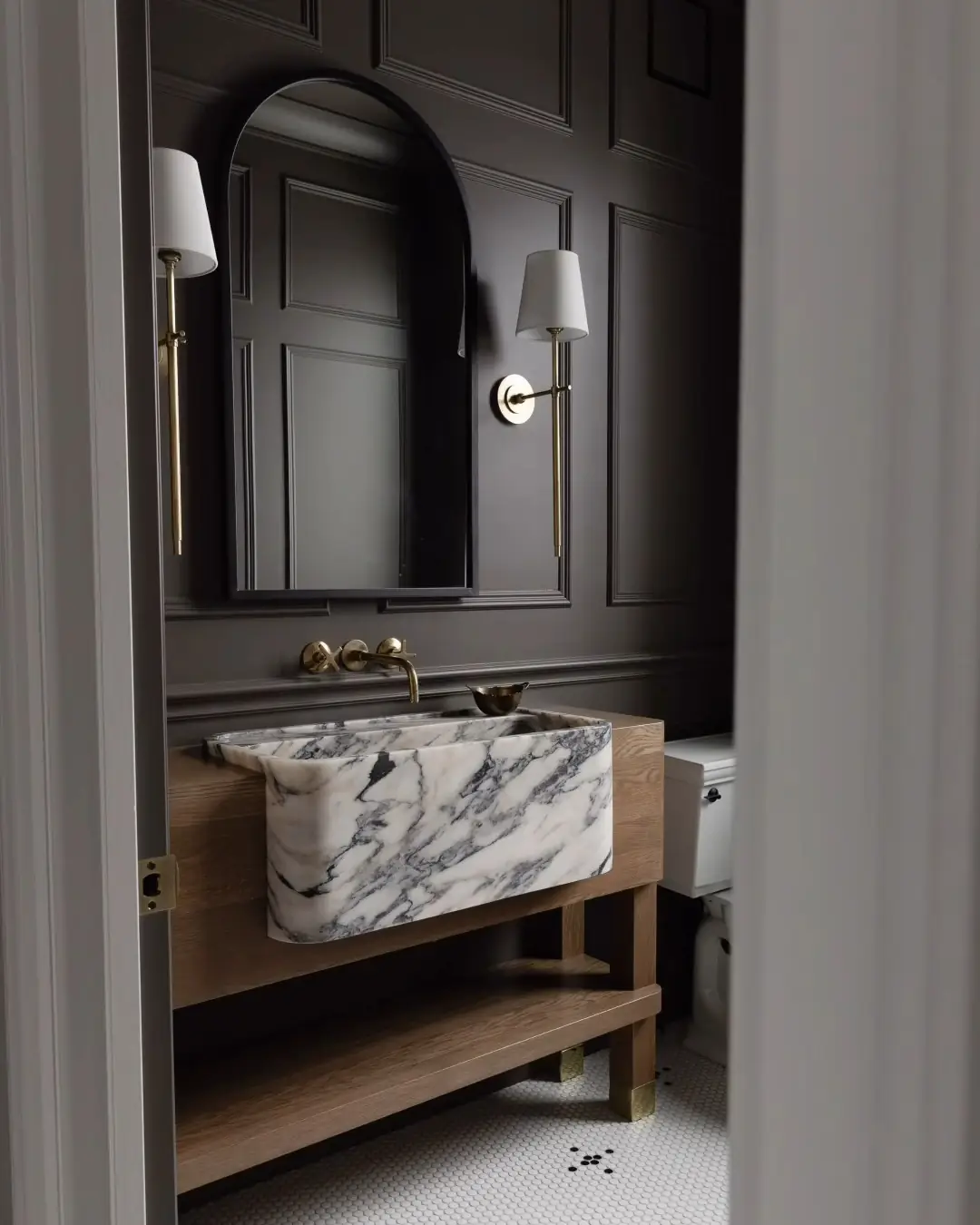 Modern -Minimalist Design Calacatta Viola Marble Sink :A Unique Work o