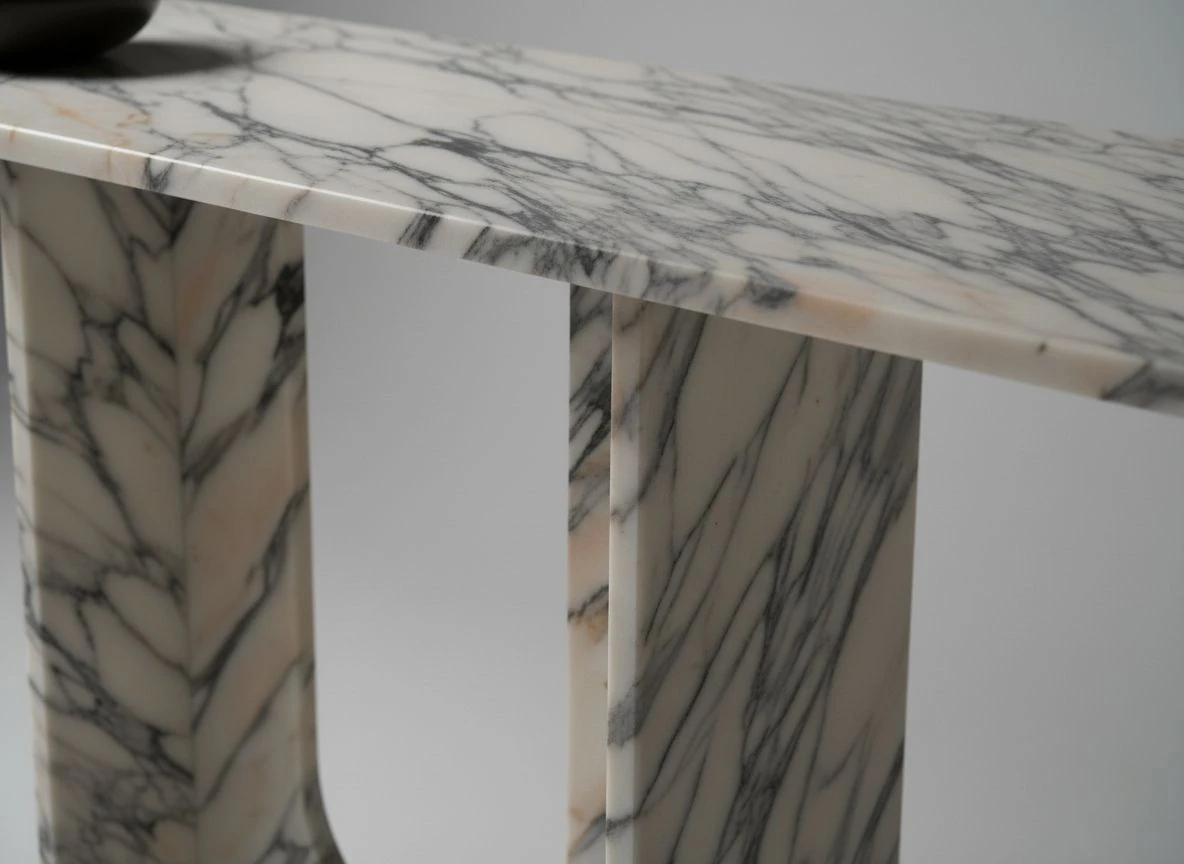 Calacatta viola console table
