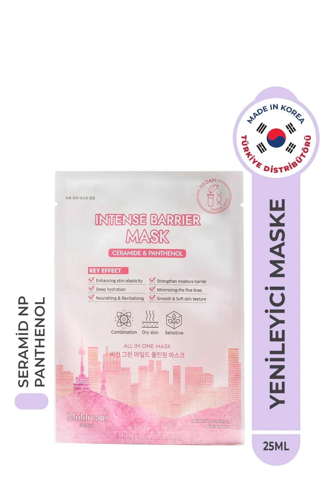 İntense Barrier Mask Kağıt Yüz Maskesi Kuru ve Hassas Cilt Onarıcı ...