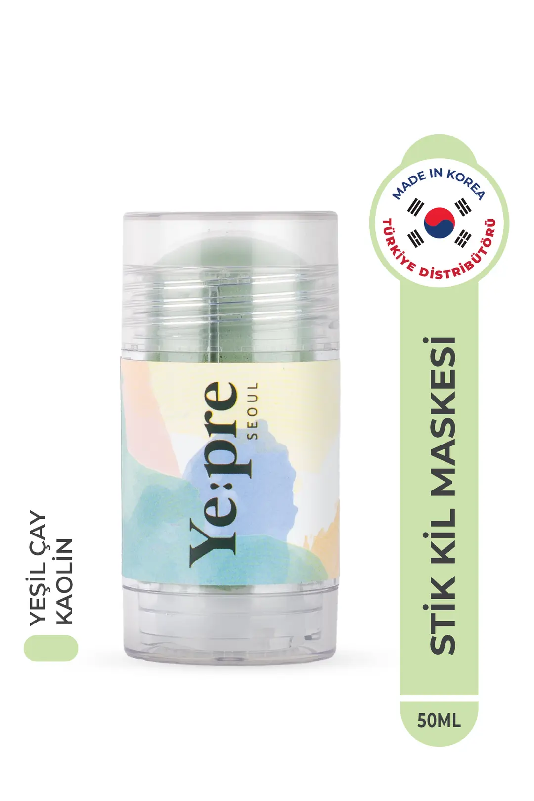 YE:PRE Yeşil Çay Ekstresi İçeren Sıkılaştırıcı Kore Stick Kil Maskesi ...