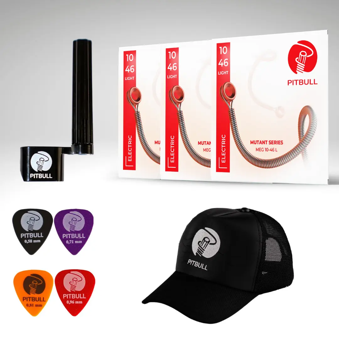 Pitbull Strings Mutant Seri Elektro Gitar Teli 3'lü Set