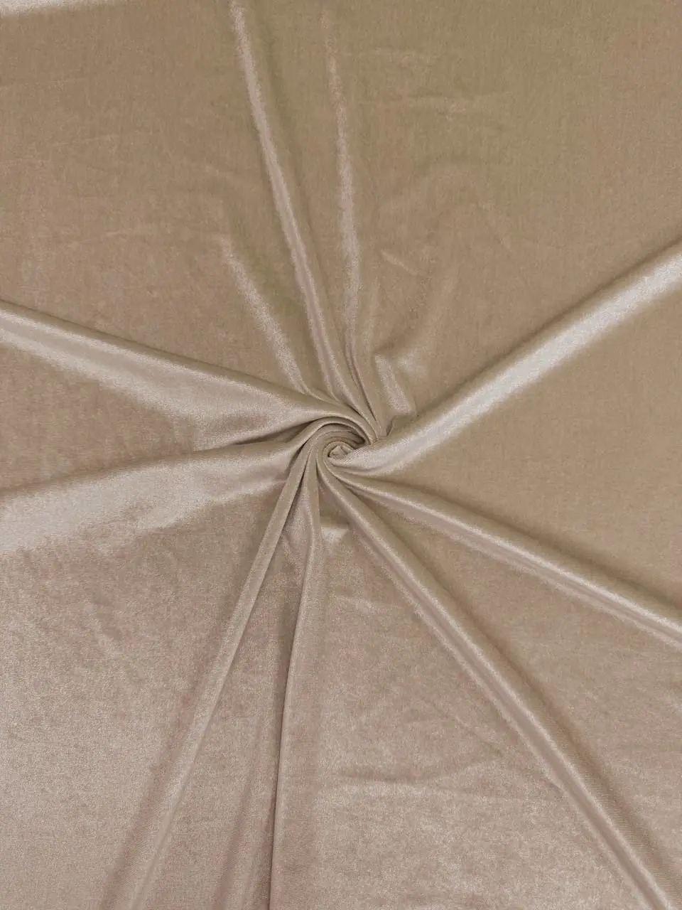 Honey Foam Imported Silk Velvet Fabric