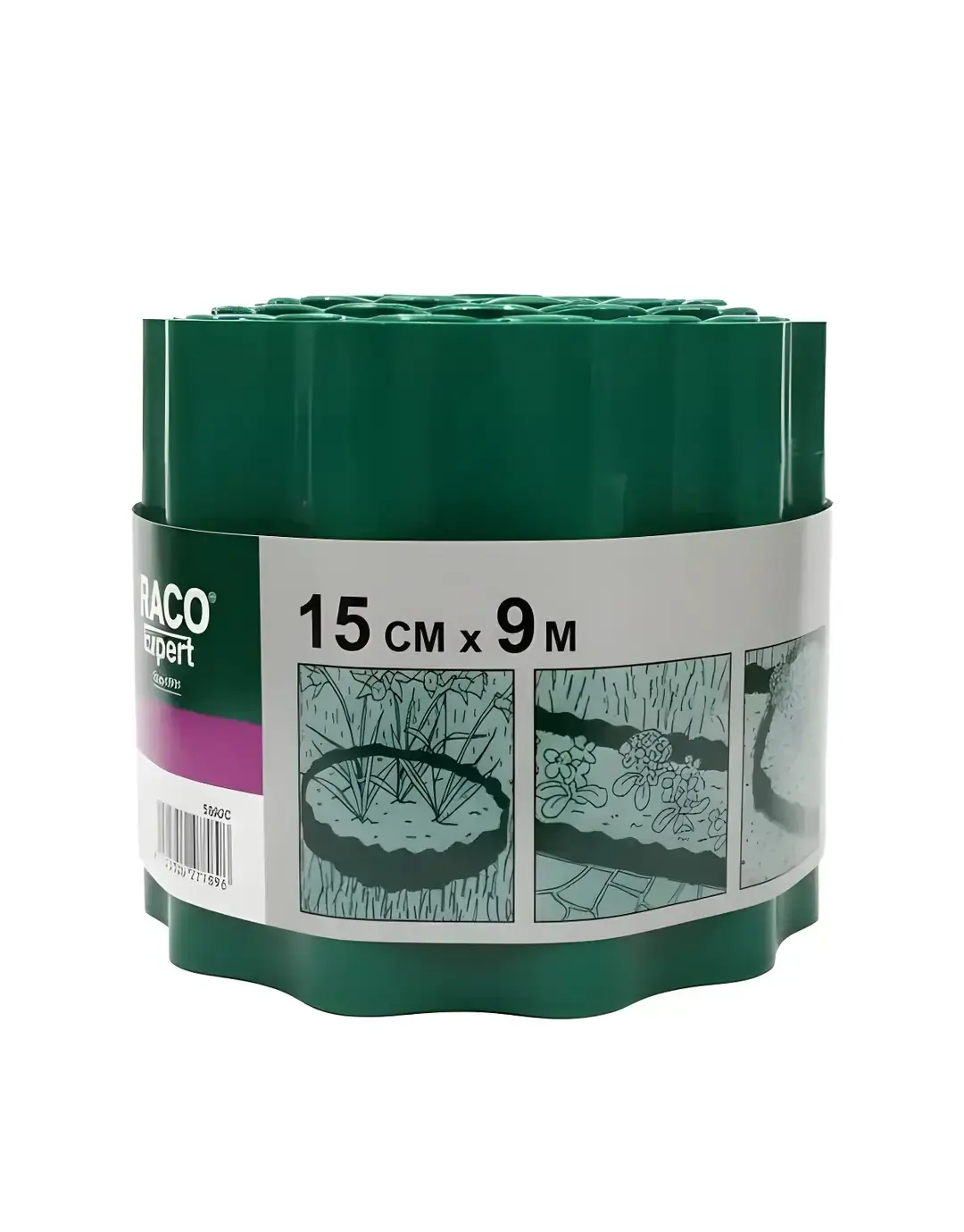 Raco Plastik Kenar Çiti - Bahçe, Çim ve Çiçek Ayracı - 15 CM x 9 M