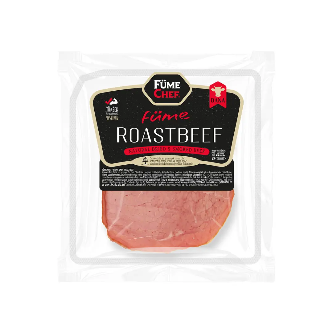 Dilim Dana Füme Roastbeef (Rozbif) - 100gr