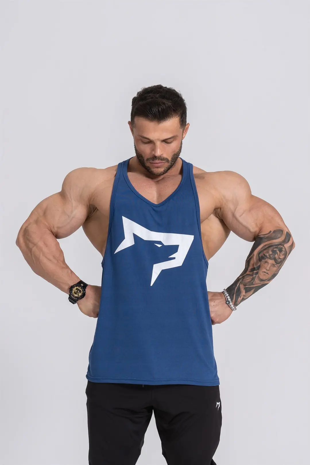 Gymwolves Erkek Spor Atleti | Stringer | Workout Tanktop | İndigo ...