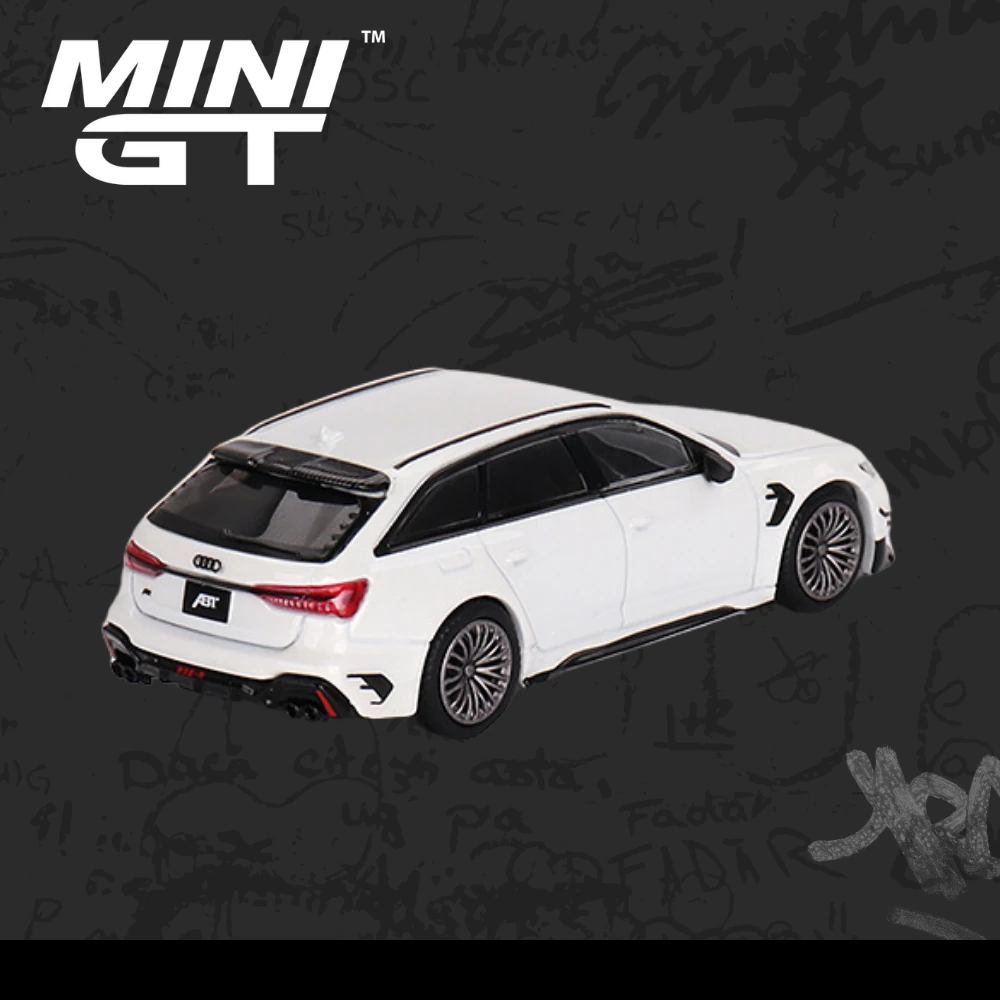 Mini Gt 701 Audi ABT RS6-R Glacier White Metallic