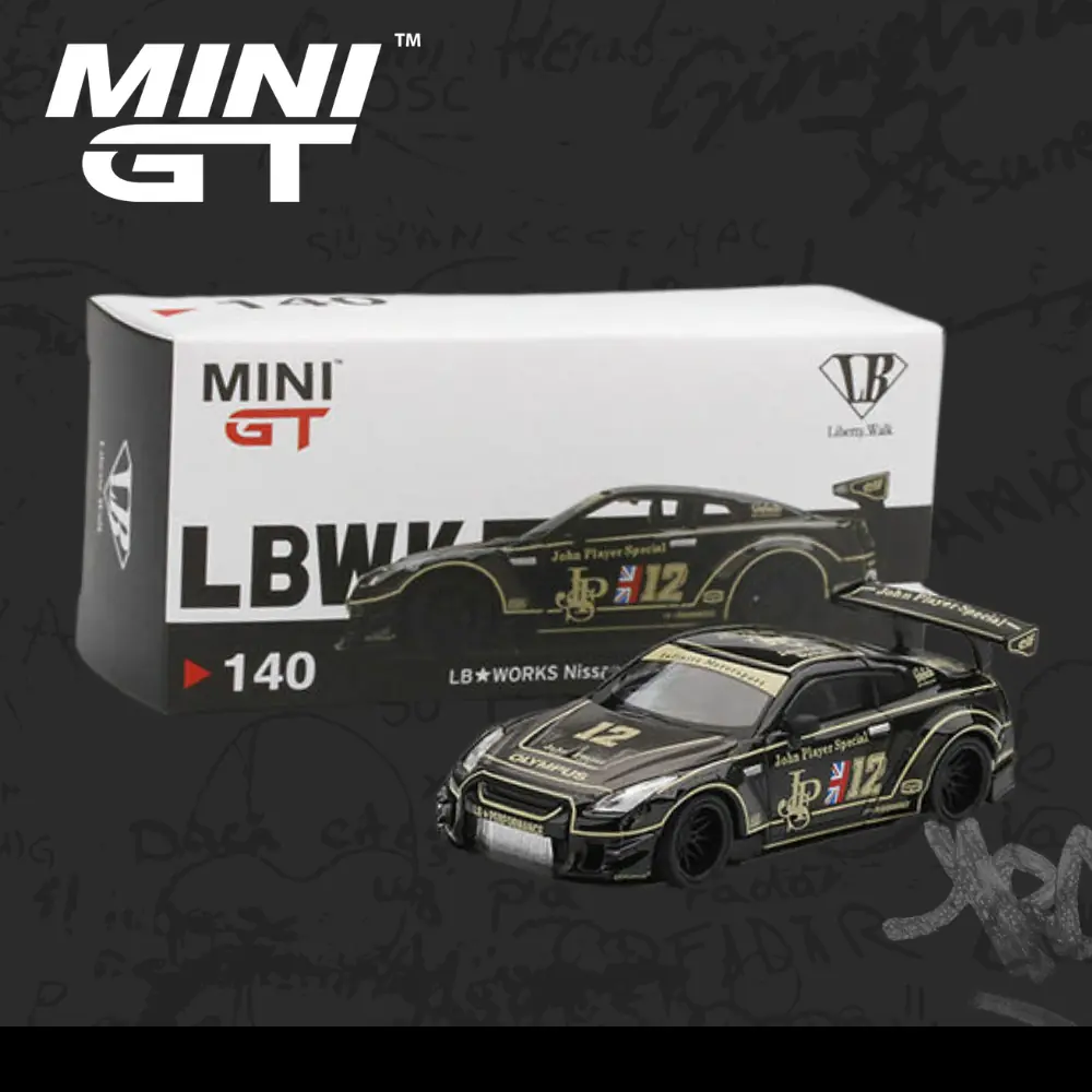 Mini GT 140 LB WORKS Nissan GT-R (R35) JPS Type 2, John Player Special ...