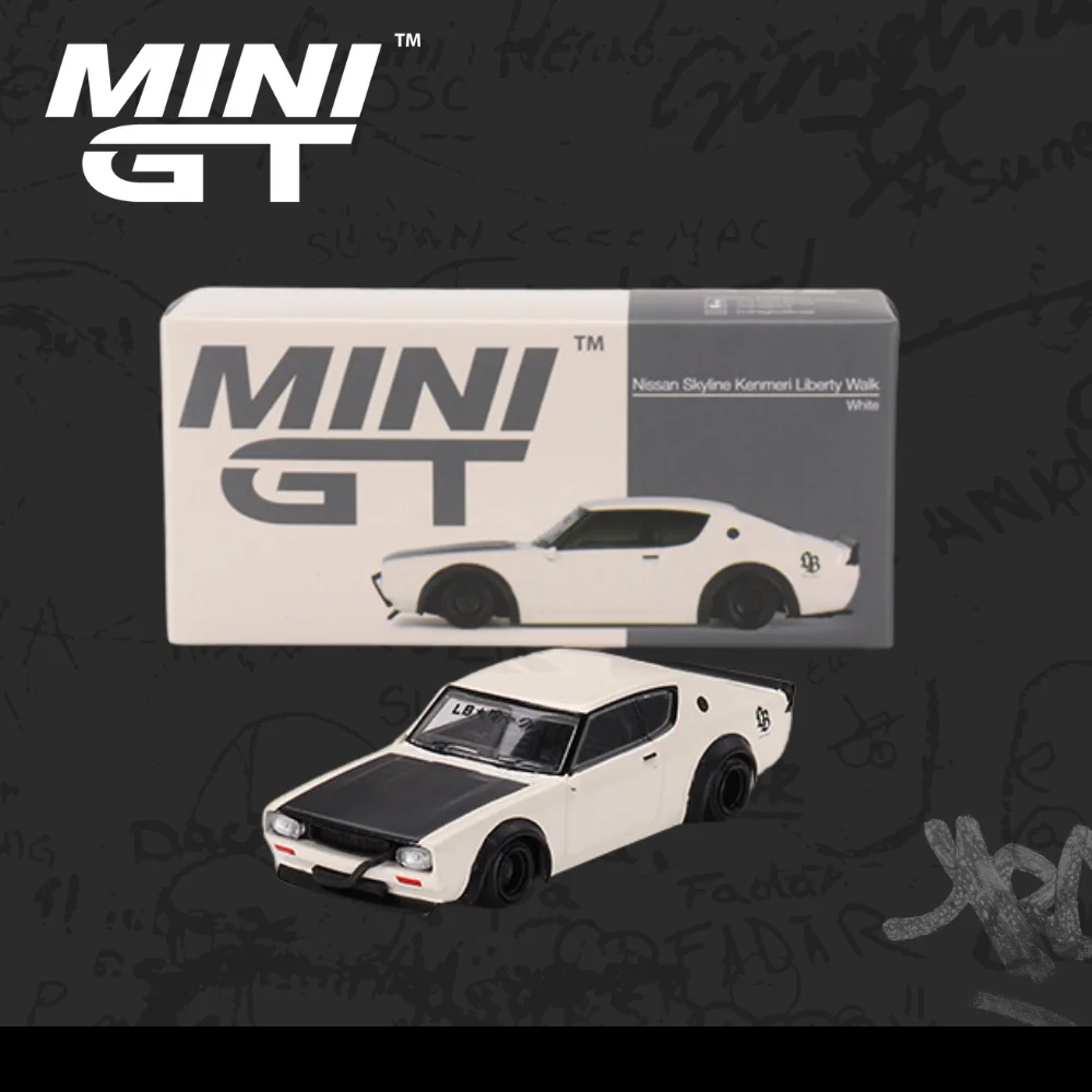 Mini Gt 702 Nissan Skyline Kenmeri Liberty Walk White