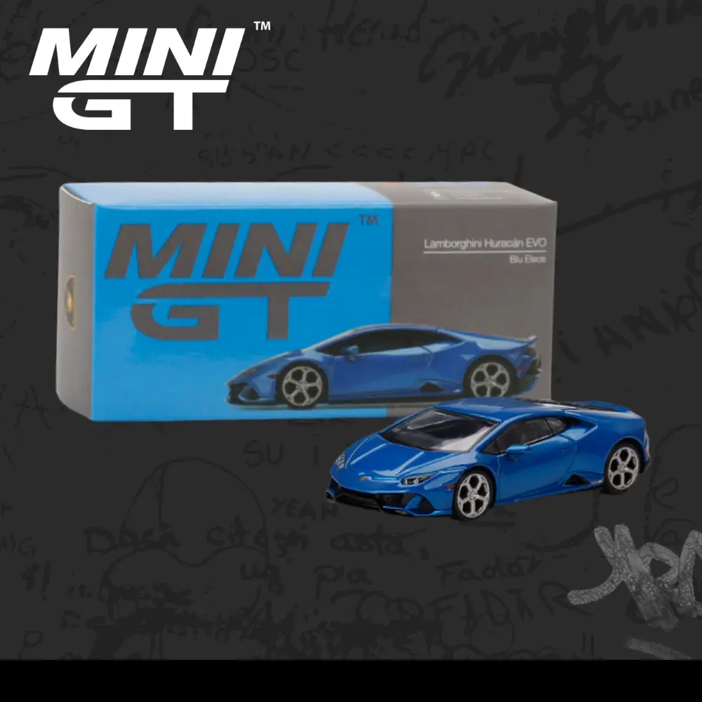 Mini Gt No: 229 Lamborghini Huracán EVO Blu Eleos