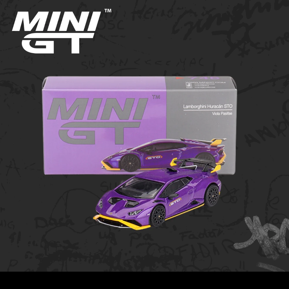 Mini Gt 746 Lamborghini Huracán STO Viola Pasifae
