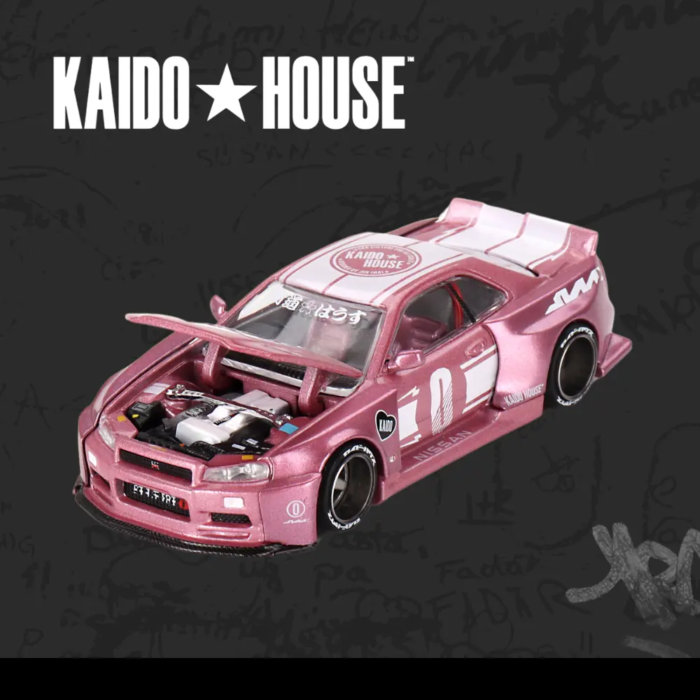 Mini GT 1/64 Nissan Skyline GT-R (R34) KAIDO RACING FACTORY