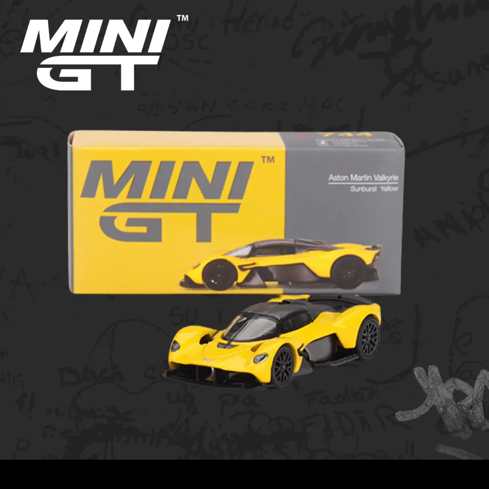 Mini Gt 744 Aston Martin Valkyrie Sunburst Yellow
