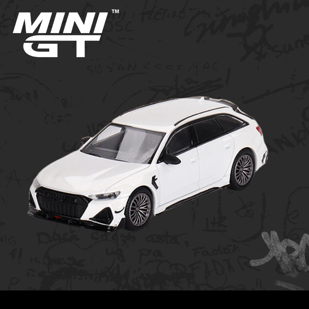 Mini Gt 701 Audi ABT RS6-R Glacier White Metallic