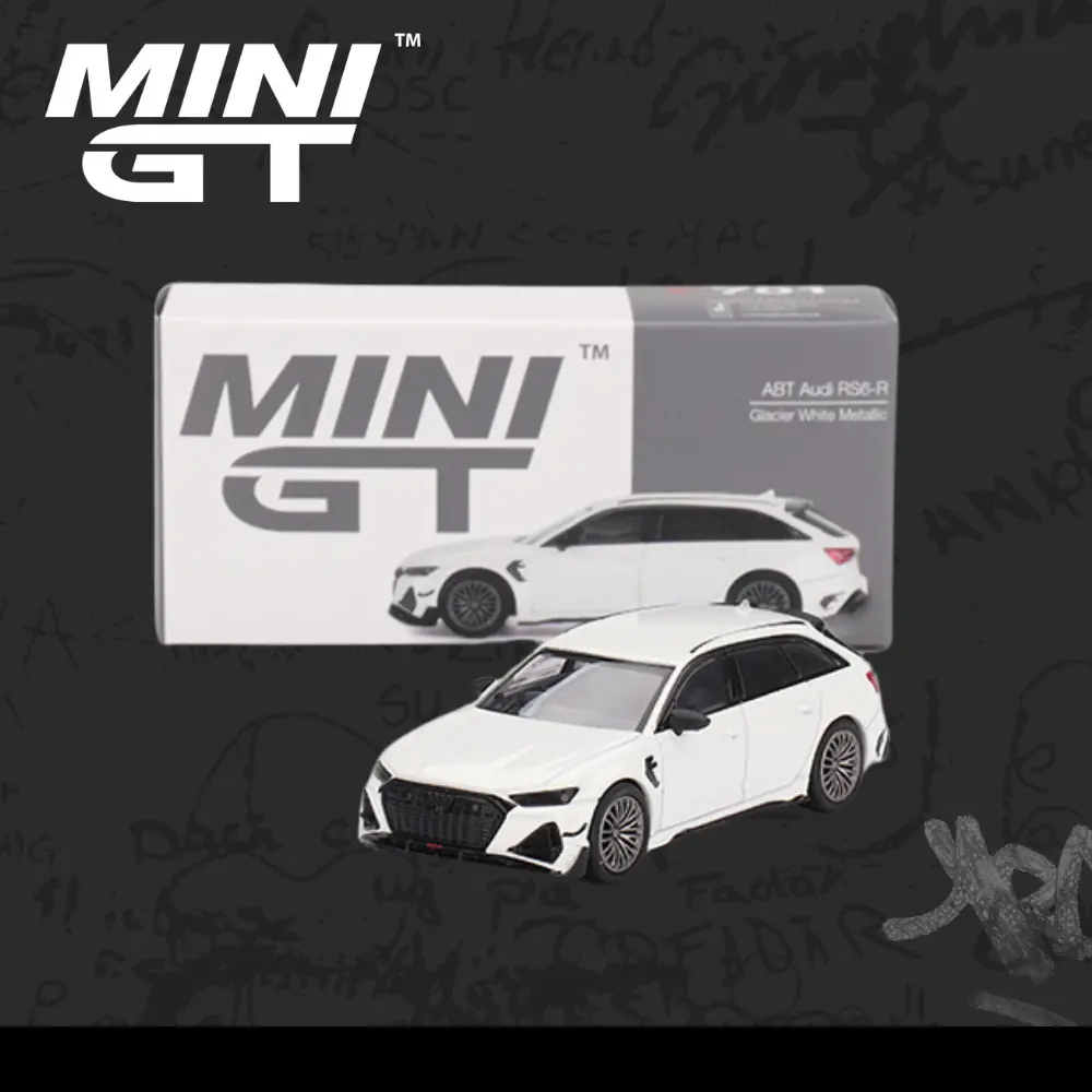 Mini Gt 701 Audi ABT RS6-R Glacier White Metallic