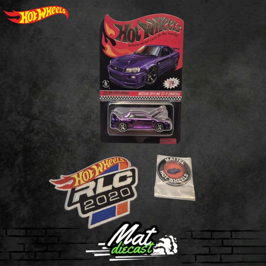 Hot Wheels RLC Nissan Skyline GT-R (R34) Spectraflame Purple