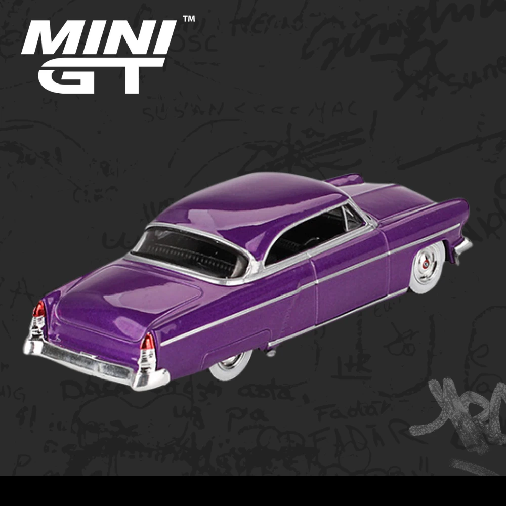 Mini Gt 757 Lincoln Capri Hot Rod 1954 Purple Metallic-matdiecast