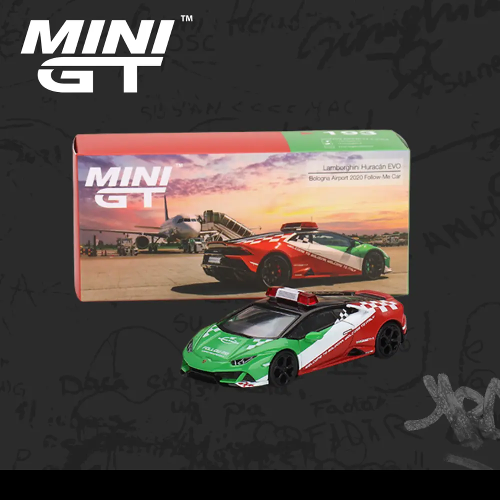Mini Gt 193 Lamborghini Huracán EVO Bologna Airport 2020 Follow-Me Car ...