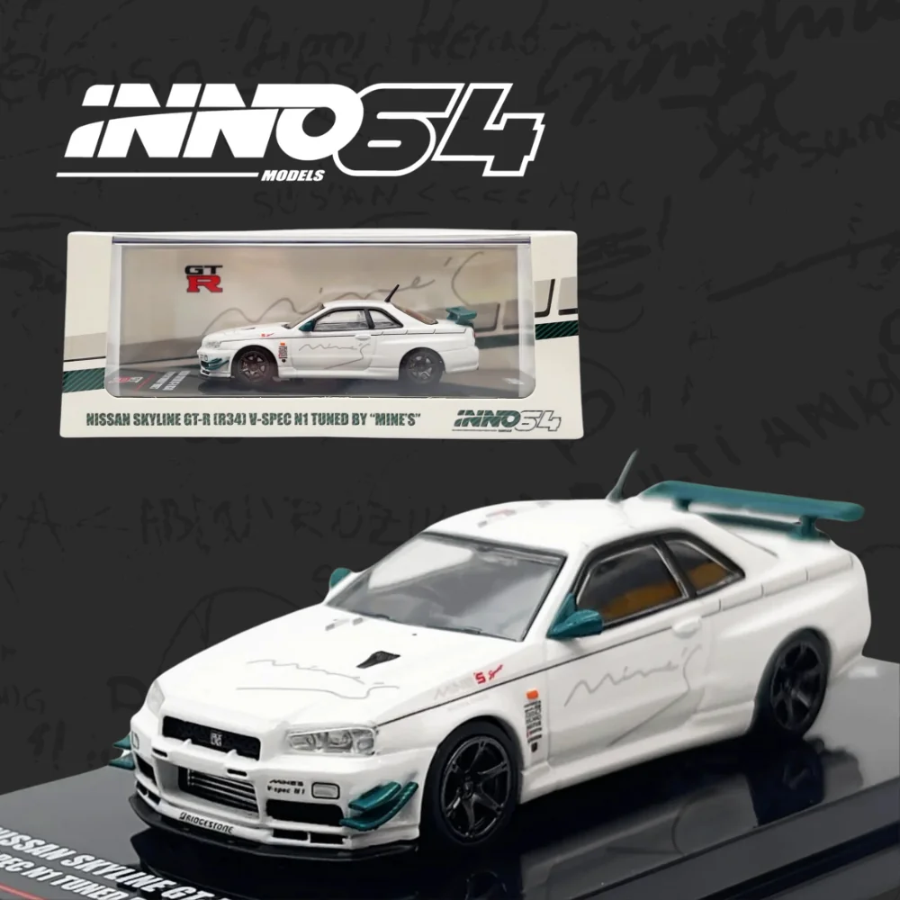 INNO NISSAN SKYLINE GT-R (R34) V-SPEC Tuned by "MINE'S" IN64-R34VS-MINES-Matdiecast