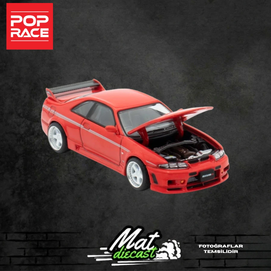 POP RACE PR64-91 Nissan GTR R33 Nismo 400R Red