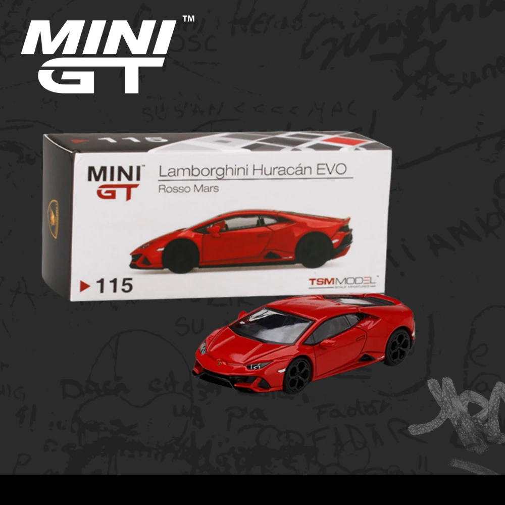 Mini Gt 115 Lamborghini Huracán EVO - Rosso Mars-Matdiecast